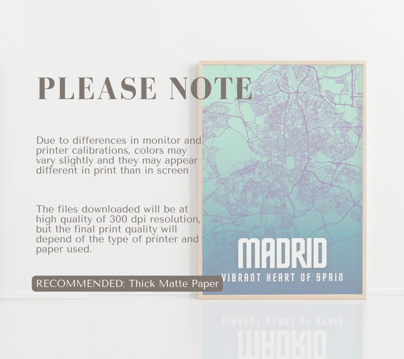 Decorative Map of Madrid | Madrid Vibrant Heart of Spain | for Lovers ...