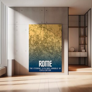 Decorative Map of Rome | the Eternal City and Cradle of Civilization ...