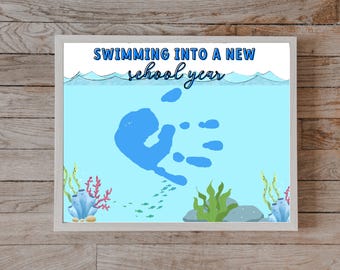 Back to School Handprint Craft First Day of School Craft Back to School ...