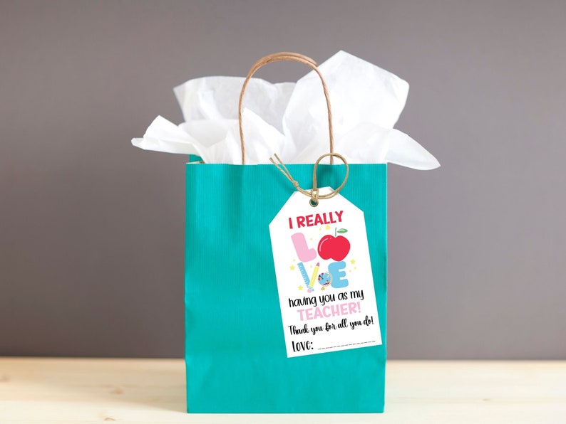 Printable Teacher Appreciation Day Gift Tag, Thank You Gift Tag ...
