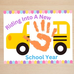 Back to School Handprint Craft | First Day of School Craft | Back to ...