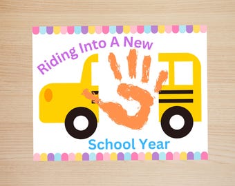 First Day of School Craft Back to School Handprint Craft Back to School ...