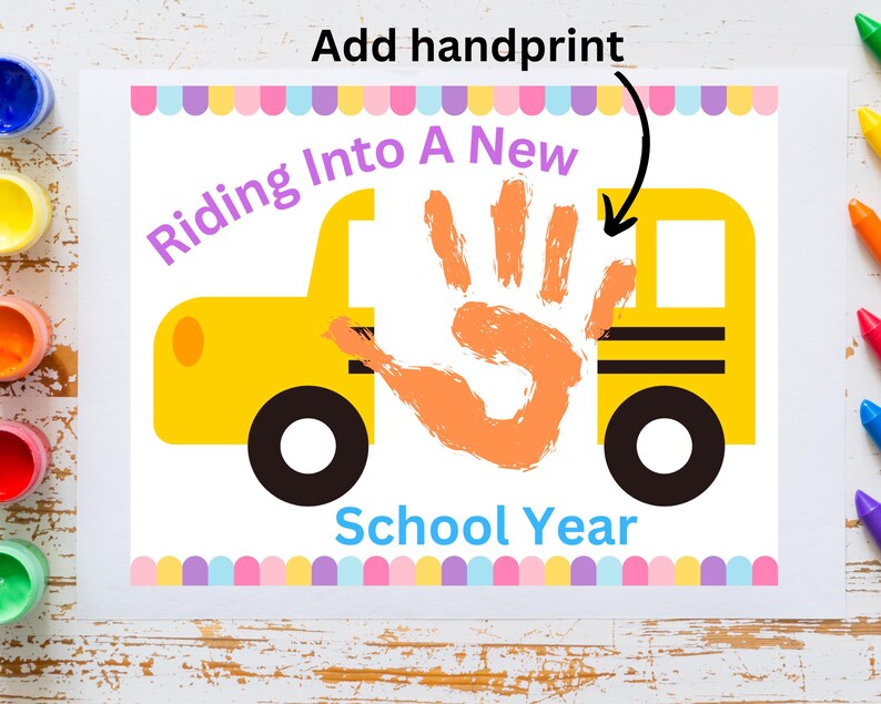 Back to School Handprint Craft | First Day of School Craft | Back to ...