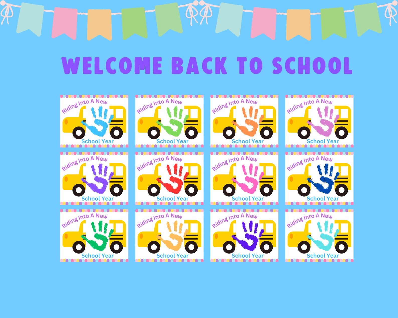 Back to School Handprint Craft | First Day of School Craft | Back to ...
