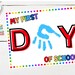 Back to School Handprint Craft First Day of School Craft Back to School ...