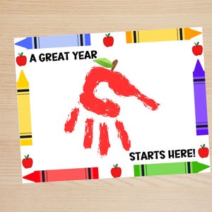 Back to School Handprint Craft | First Day of School Craft | Back to ...