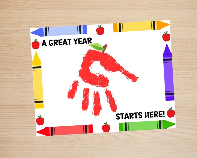 Back to School Handprint Craft | First Day of School Craft | Back to ...
