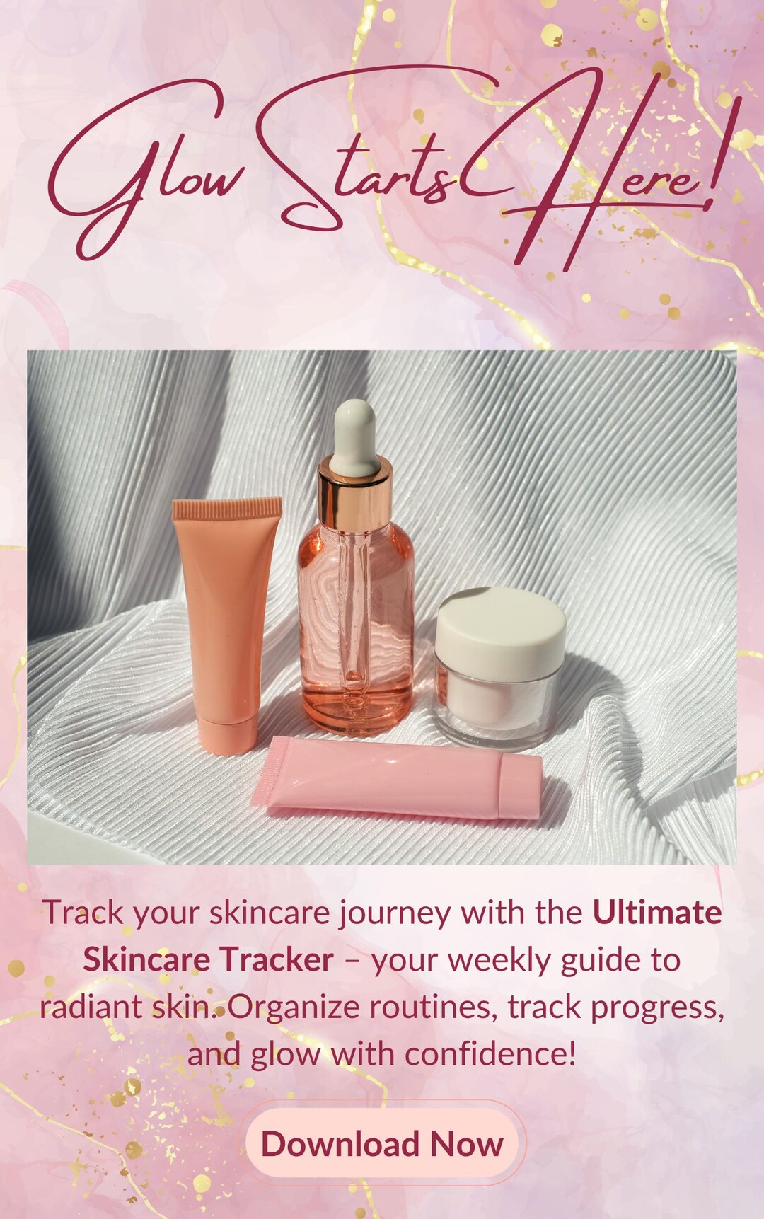 Skincare Routine Tracker | Printable Weekly Planner | Ultimate Skincare ...