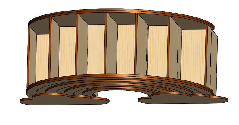 Rainbow Desk-organizer With Drawers - Laser Cut Files - Etsy