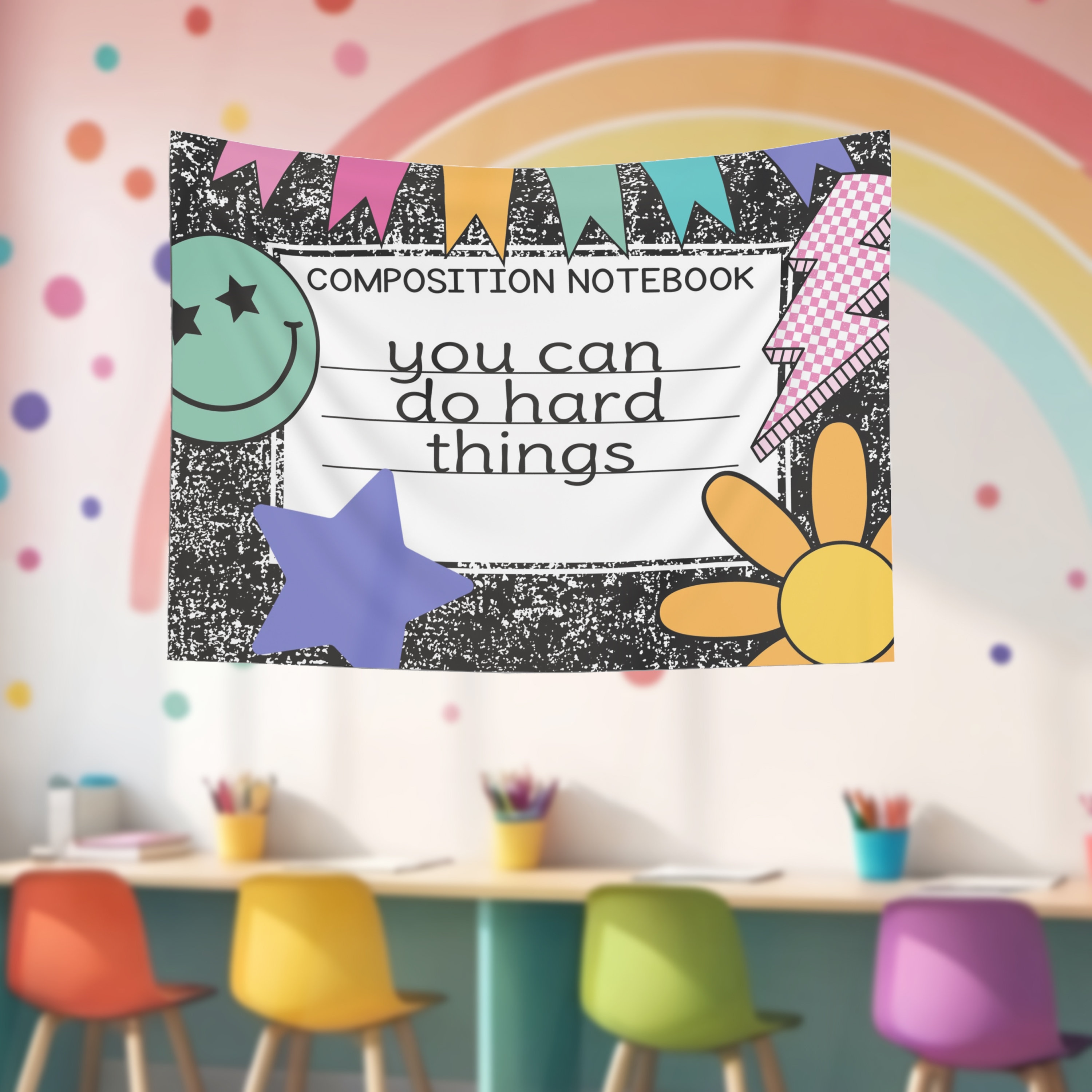 Classroom Decoration | Composition Notebook | Bright & Colorful | You ...