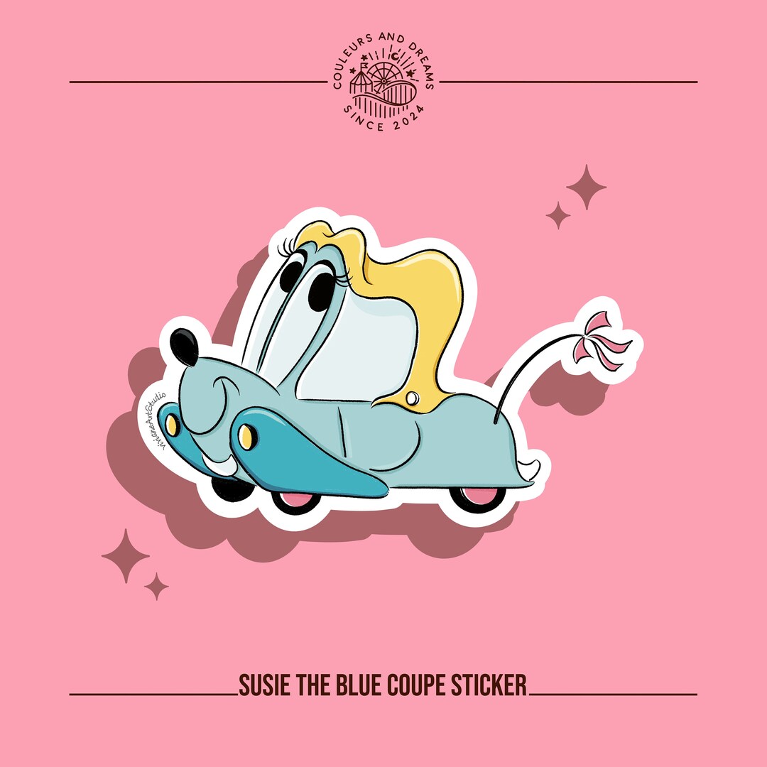 Susie Coupe Sticker - Etsy