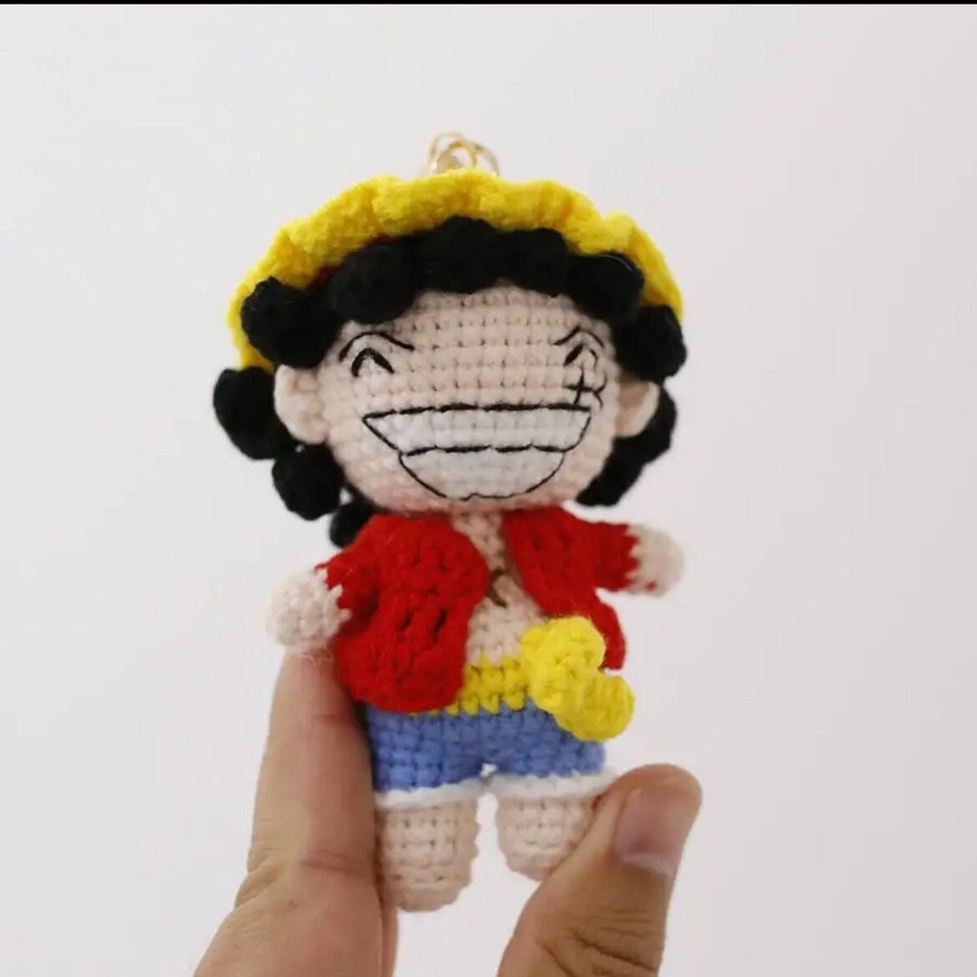 One Piece Luffy Crochet Handmade Plush Toy Character Pirate Anime Manga ...