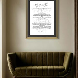 A4 Personalised Self Love Poem Custom Print, Empowerment Poem ...