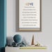 LOVE Poem Kids Wall Art Nursery Décor A4 Size Colourful Playroom Print ...