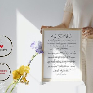 A4 Personalised Self Love Poem Custom Print, Empowerment Poem ...