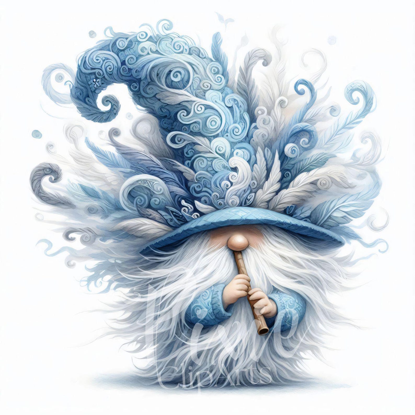 Magical Gnome Clipart | Set of 10 High Quality 300DPI JPEG | Wind ...