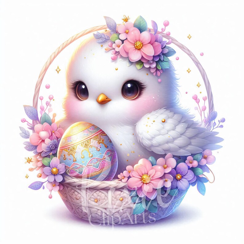 Easter Dove Clipart | Spring Blossom Dove Clipart | Set of 8 High ...