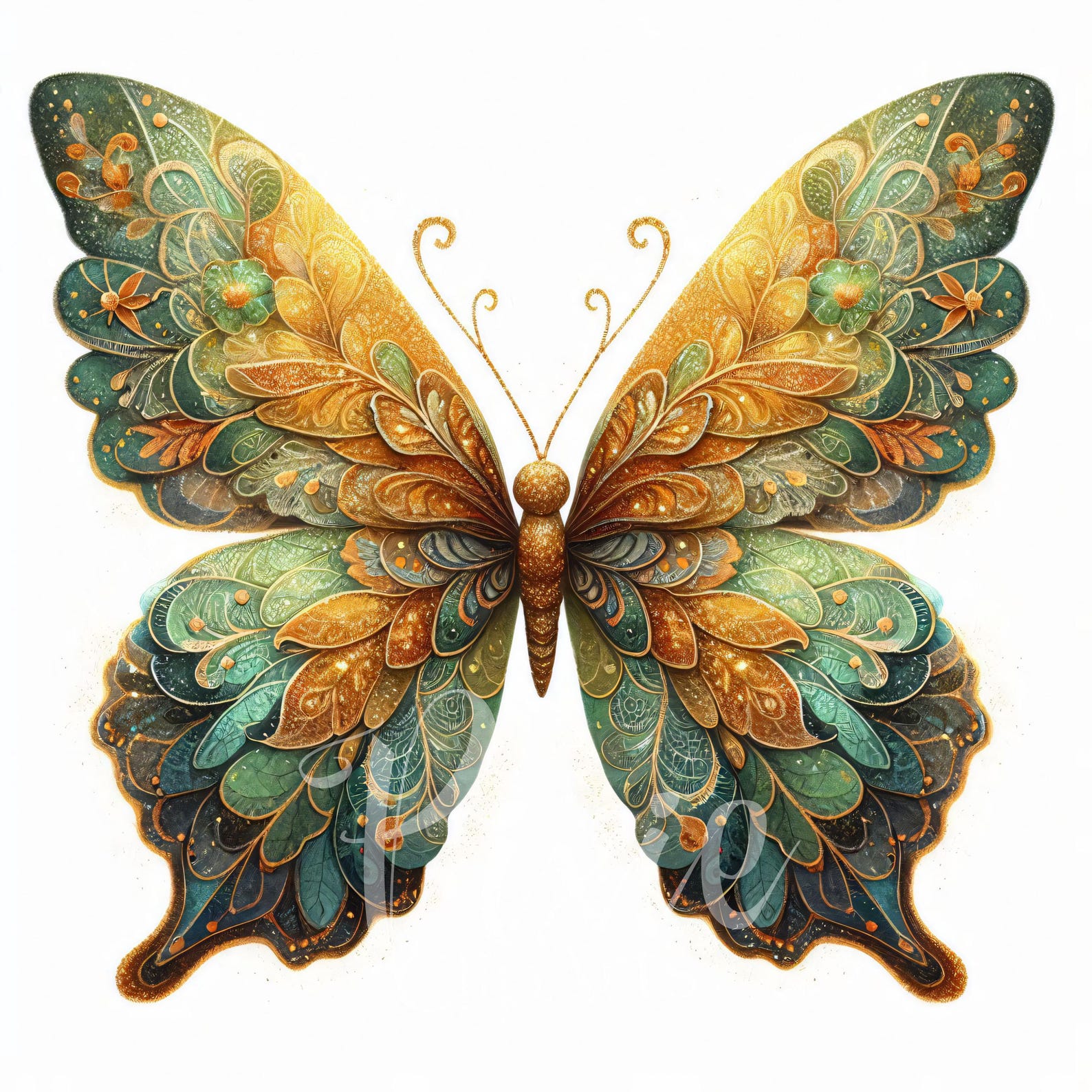 Whimsical Butterfly Clipart | Set of 10 High Quality 300DPI JPG ...