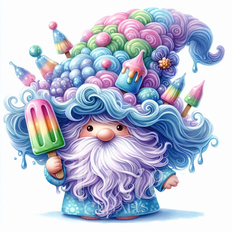 Sweet Summer Gnome Clipart | Set of 10 High Quality 300DPI JPEG ...