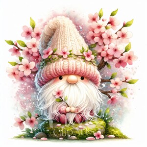 Spring Gnome Clipart | Set of 8 High Quality 300DPI JPEG | Cherry ...