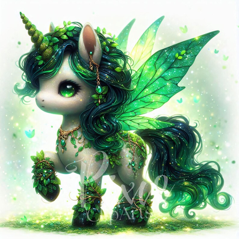 Magical Fairy Unicorn Clipart | Set of 10 JPEG High Quality 300DPI JPEG ...