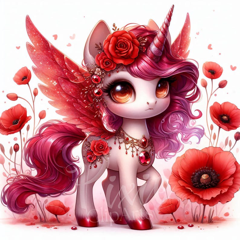 Magical Fairy Unicorn Clipart | Set of 10 JPEG High Quality 300DPI JPEG ...