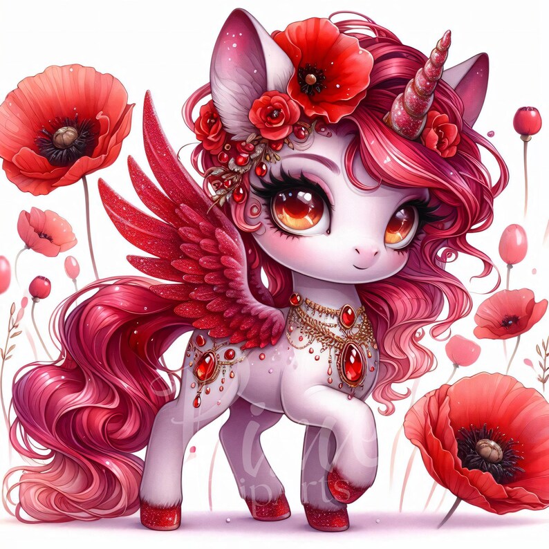 Magical Fairy Unicorn Clipart | Set of 10 JPEG High Quality 300DPI JPEG ...