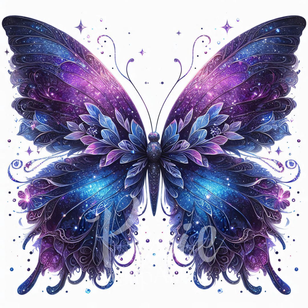 Whimsical Butterfly Clipart | Set of 10 High Quality 300DPI JPG ...