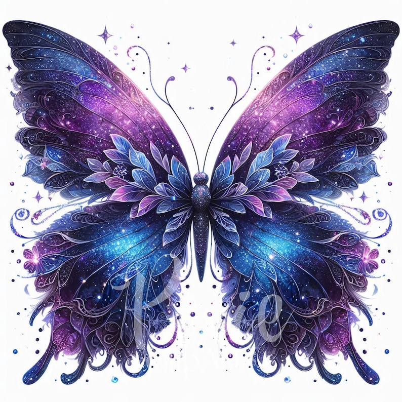 Whimsical Butterfly Clipart | Set of 10 High Quality 300DPI JPG ...