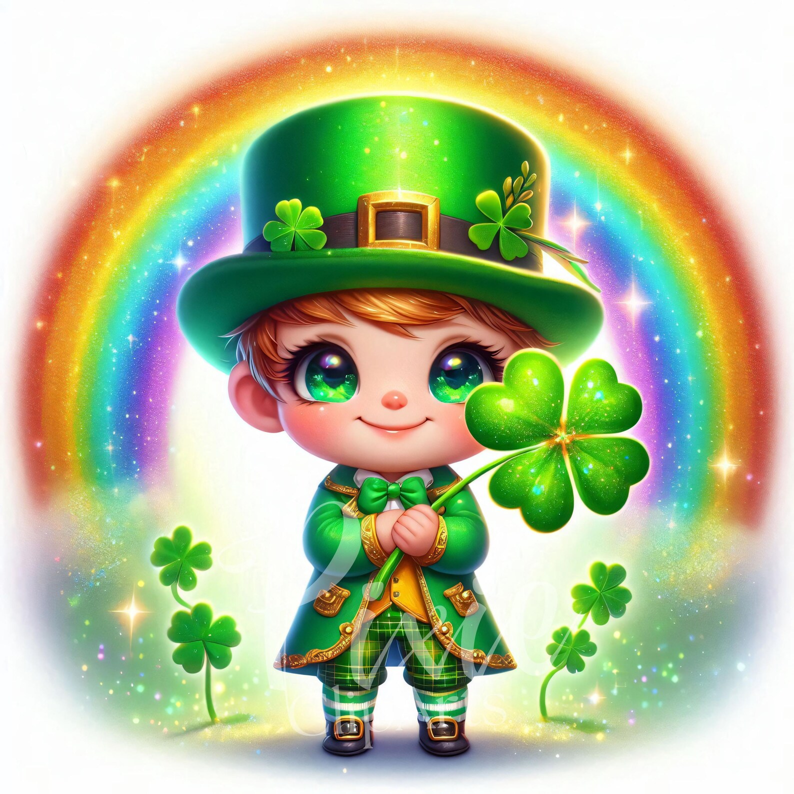 Saint Patrick's Day Leprechaun Clipart | Leprechaun Rainbow Clipart ...