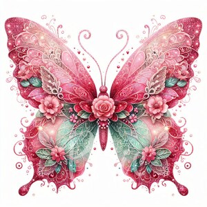 Whimsical Butterfly Clipart | Set of 10 High Quality 300DPI JPG ...