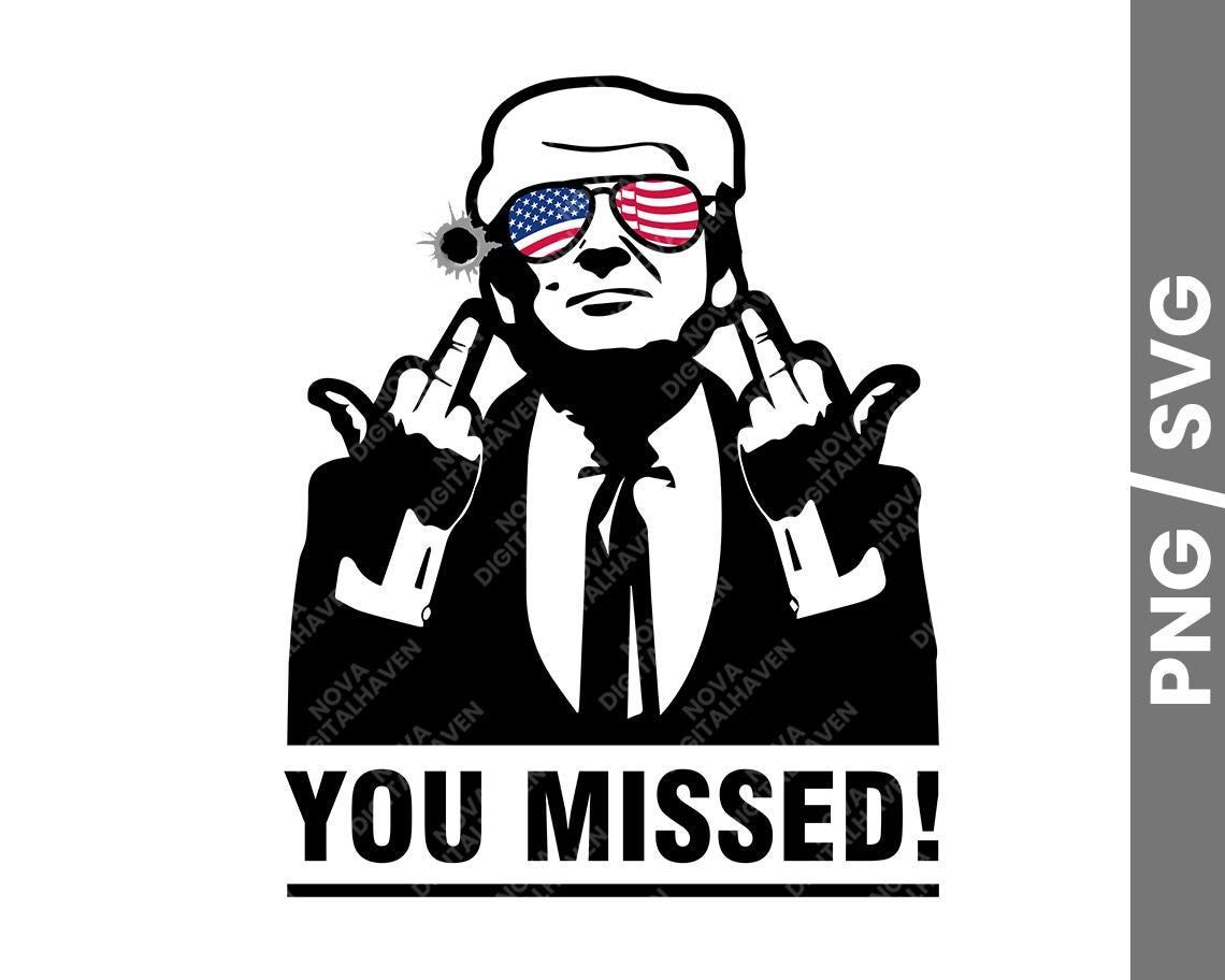 Donald Trump PNG Digital File, Trump SVG, Donald Trump Middle Finger ...