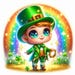 Saint Patrick's Day Leprechaun Clipart | Leprechaun Rainbow Clipart ...