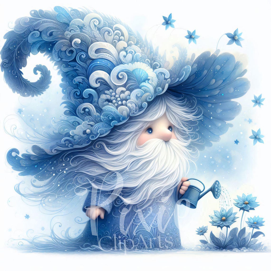 Magical Gnome Clipart | Set of 10 High Quality 300DPI JPEG | Wind ...