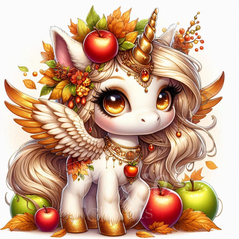 Magical Fairy Unicorn Clipart | Set of 10 JPEG High Quality 300DPI JPEG ...