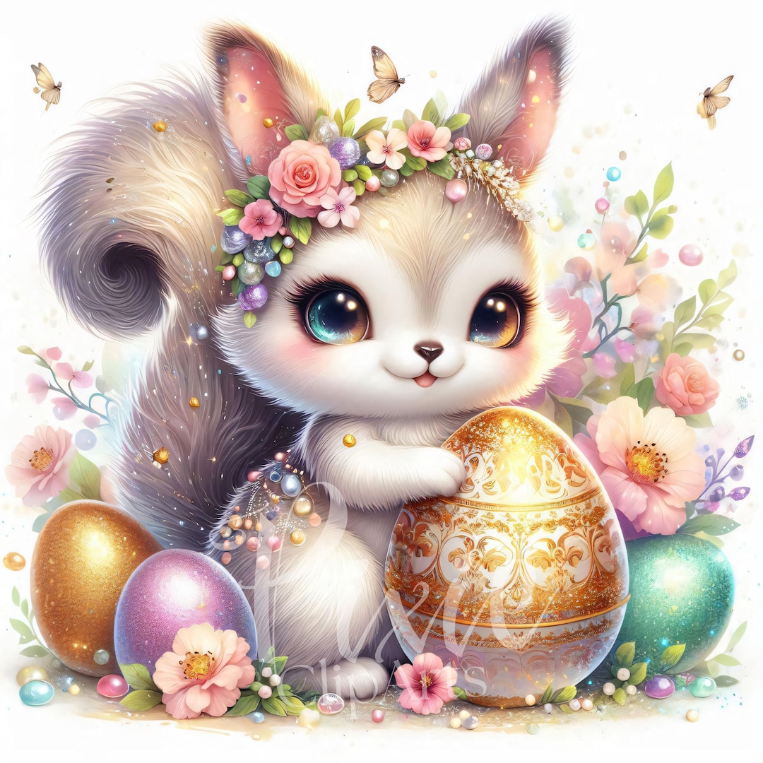 Easter Animals Clipart | Spring Animals Clipart | Set of 8 High Quality ...