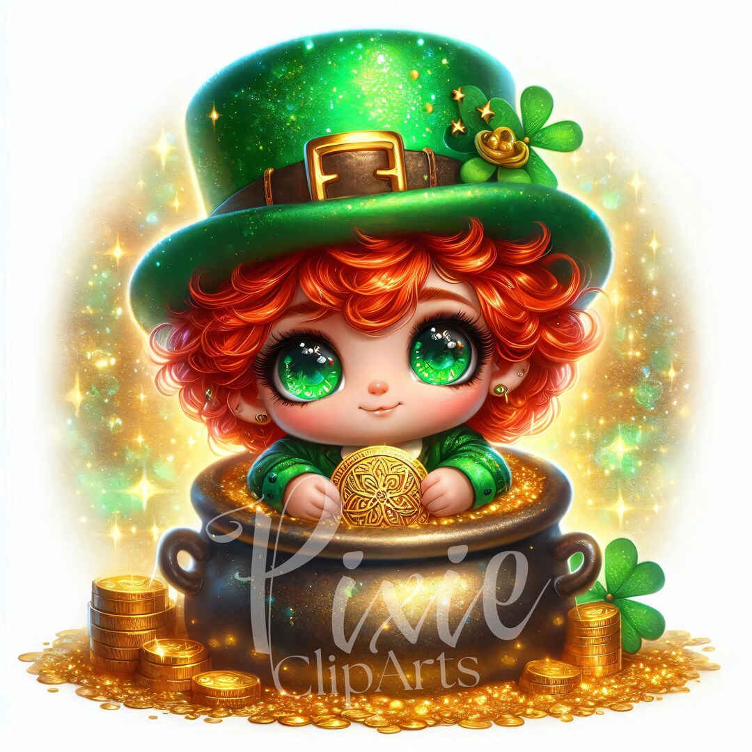 Saint Patrick's Day Leprechaun Clipart | Lucky Gold Leprechaun Clipart ...