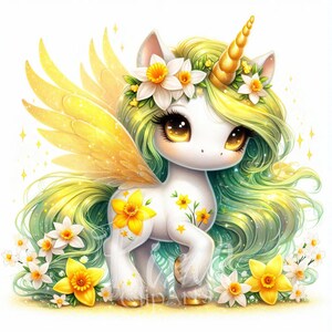 Magical Fairy Unicorn Clipart | Set of 8 JPEG High Quality 300DPI JPEG ...