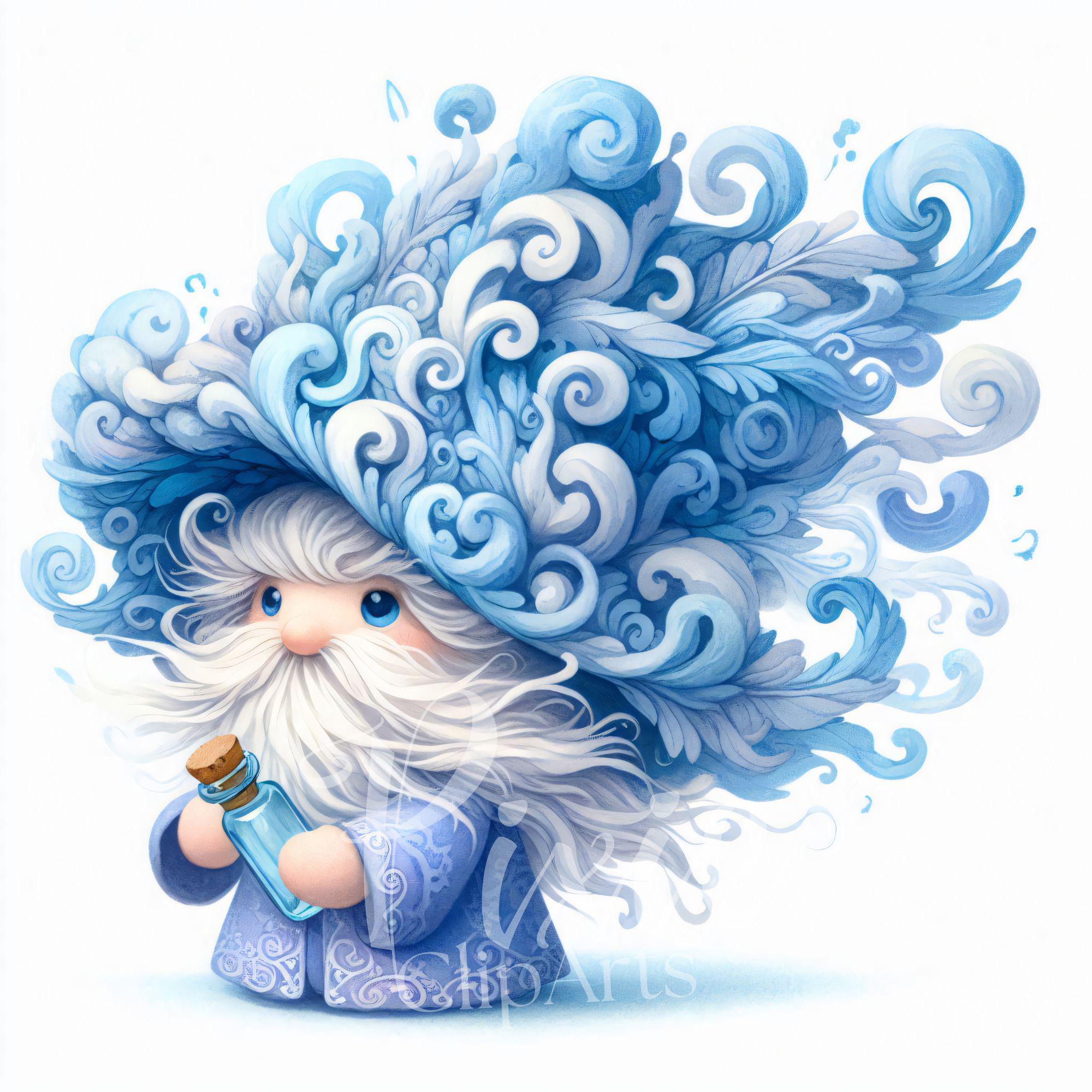 Magical Gnome Clipart | Set of 10 High Quality 300DPI JPEG | Wind ...