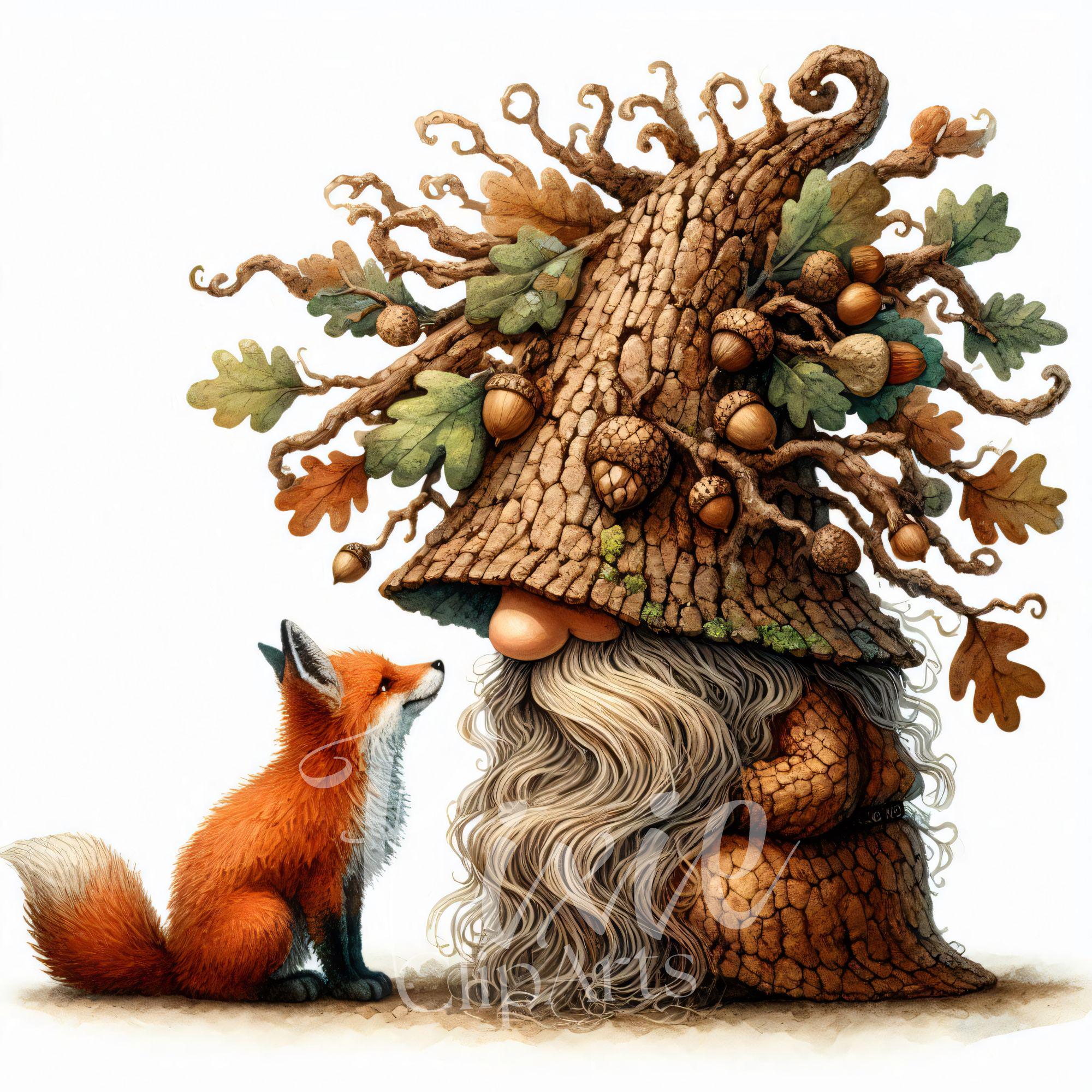 Magical Gnome Clipart | Set of 10 High Quality 300DPI JPEG | Acorn ...