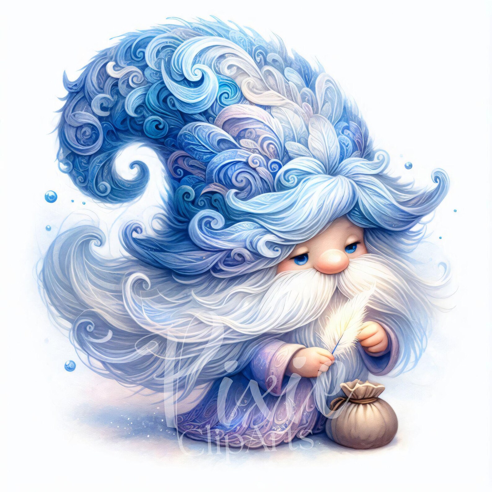 Magical Gnome Clipart | Set of 10 High Quality 300DPI JPEG | Wind ...