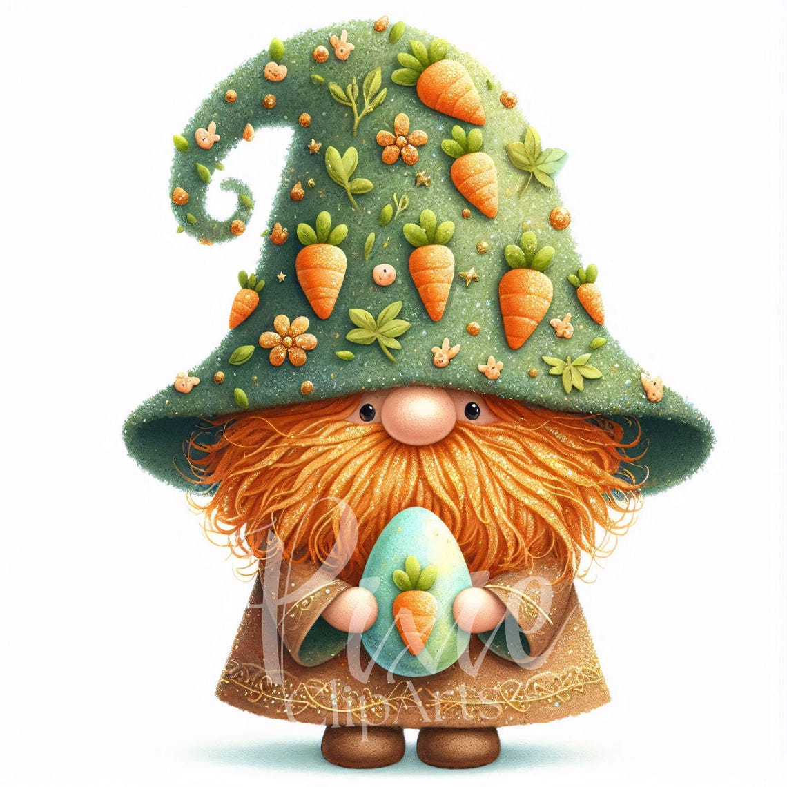 Easter Gnome Clipart | Set of 10 High Quality 300DPI JPEG | Carrot ...