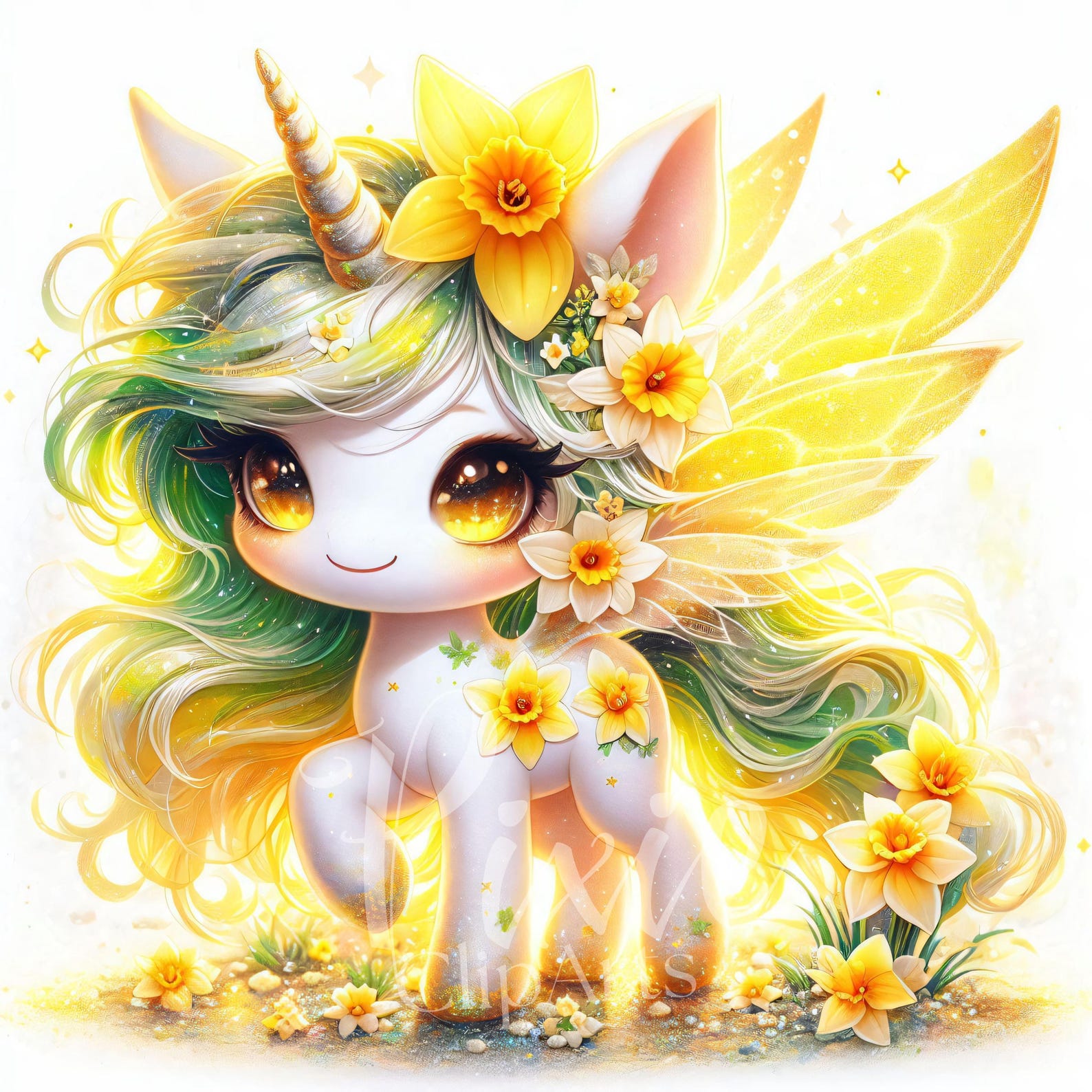 Magical Fairy Unicorn Clipart | Set of 8 JPEG High Quality 300DPI JPEG ...