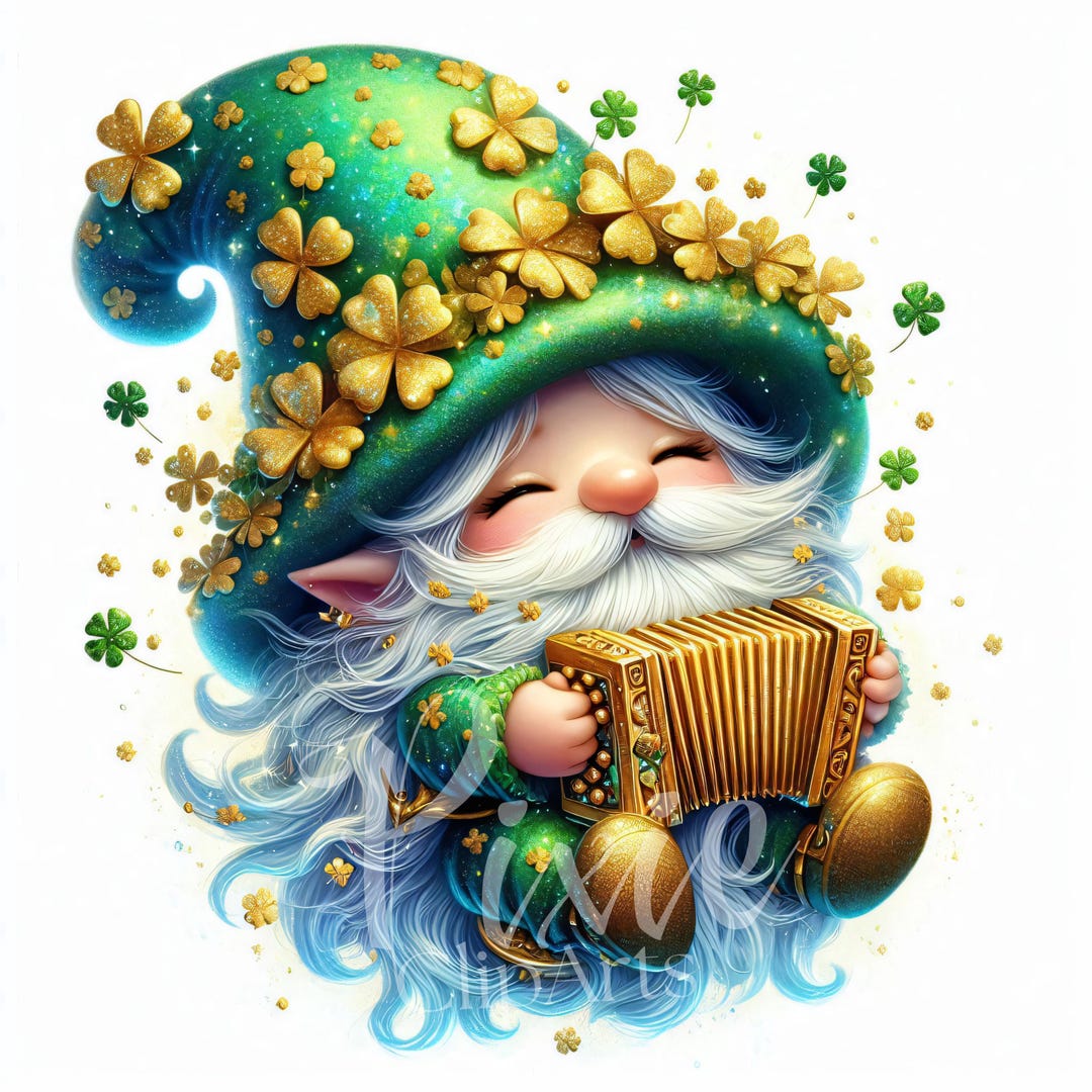 Saint Patrick's Day Gnome Clipart | Celtic Gnome Clipart | Set of 8 ...