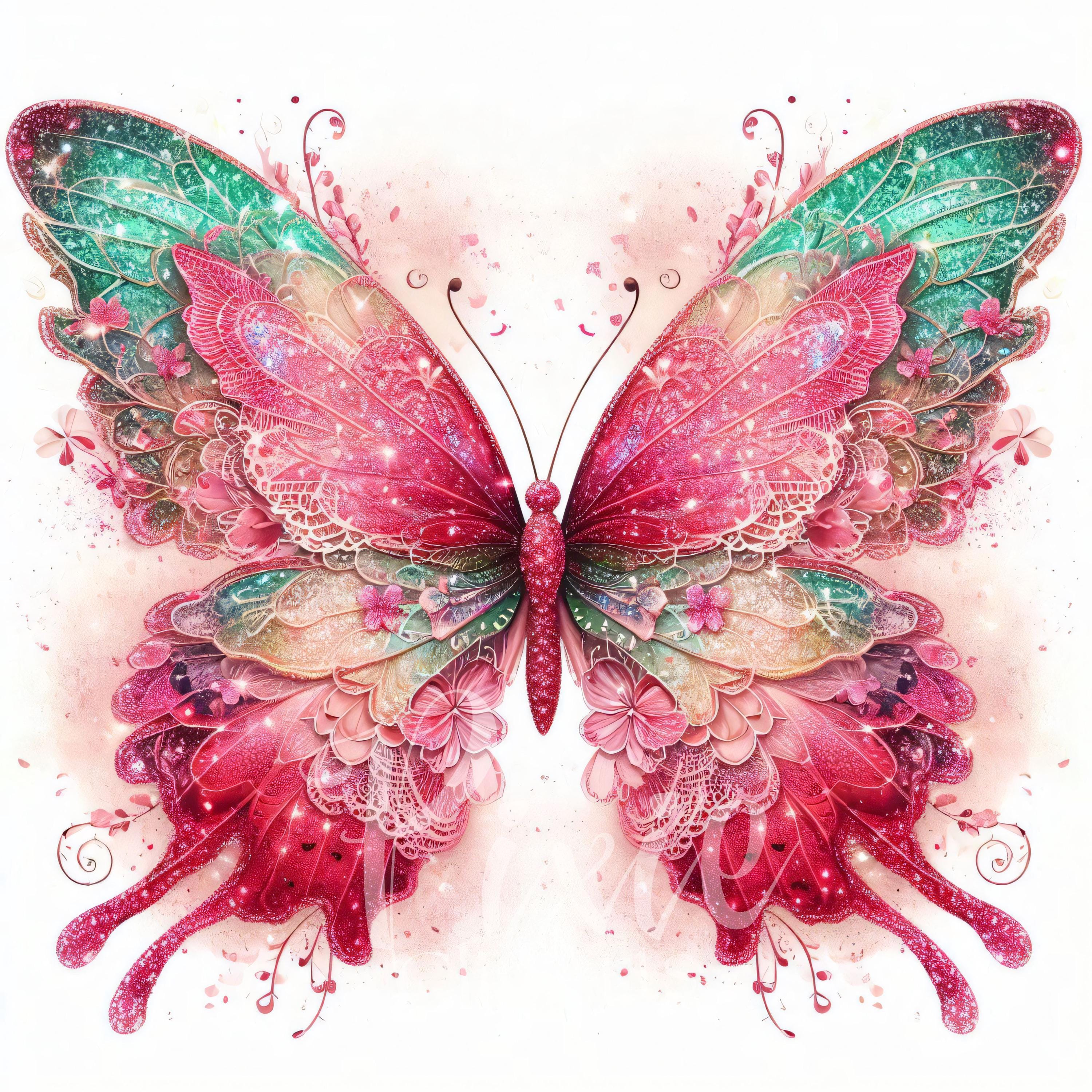Whimsical Butterfly Clipart | Set of 10 High Quality 300DPI JPG ...