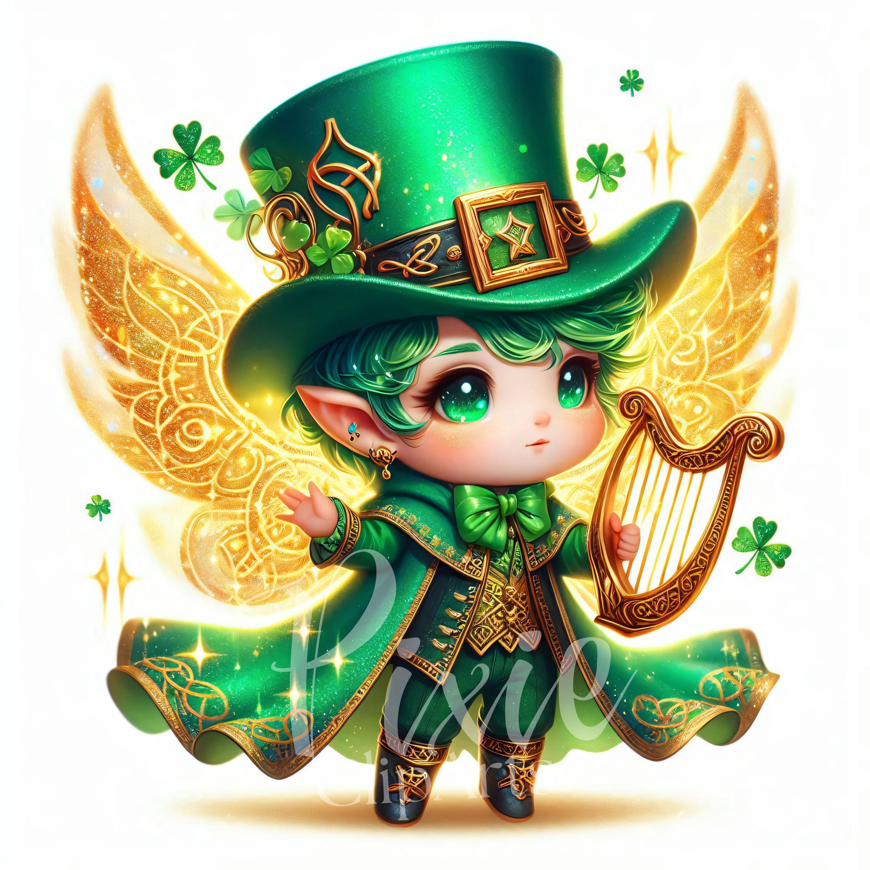 Saint Patrick's Day Leprechaun Clipart | Celtic Leprechaun Clipart ...