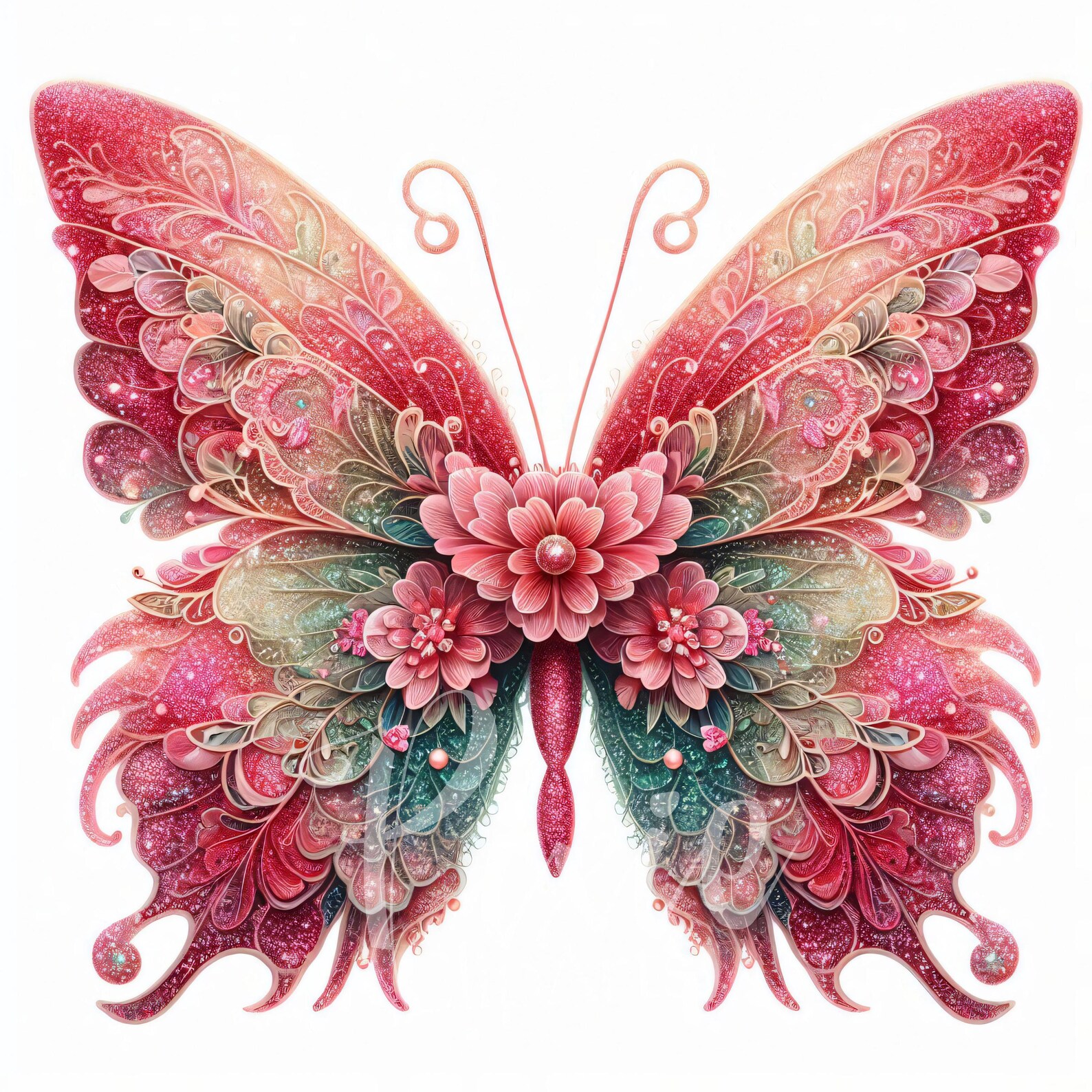 Whimsical Butterfly Clipart | Set of 10 High Quality 300DPI JPG ...