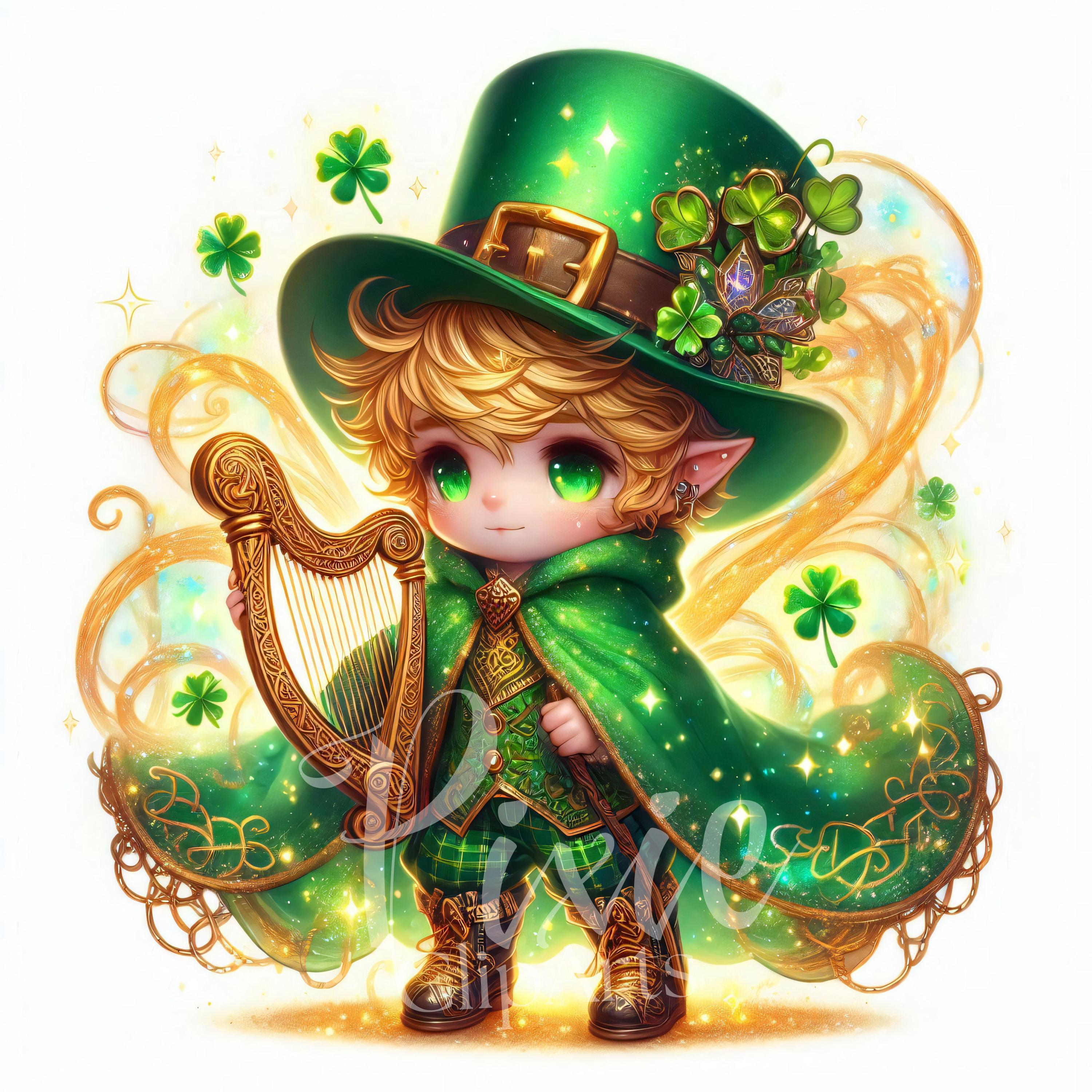Saint Patrick's Day Leprechaun Clipart | Celtic Leprechaun Clipart ...
