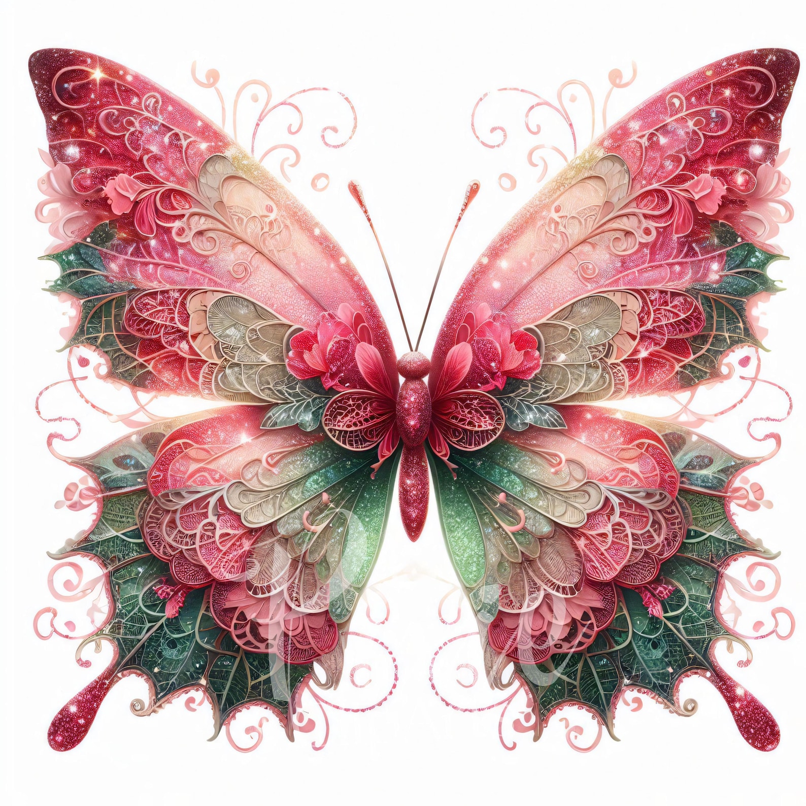 Whimsical Butterfly Clipart | Set of 10 High Quality 300DPI JPG ...