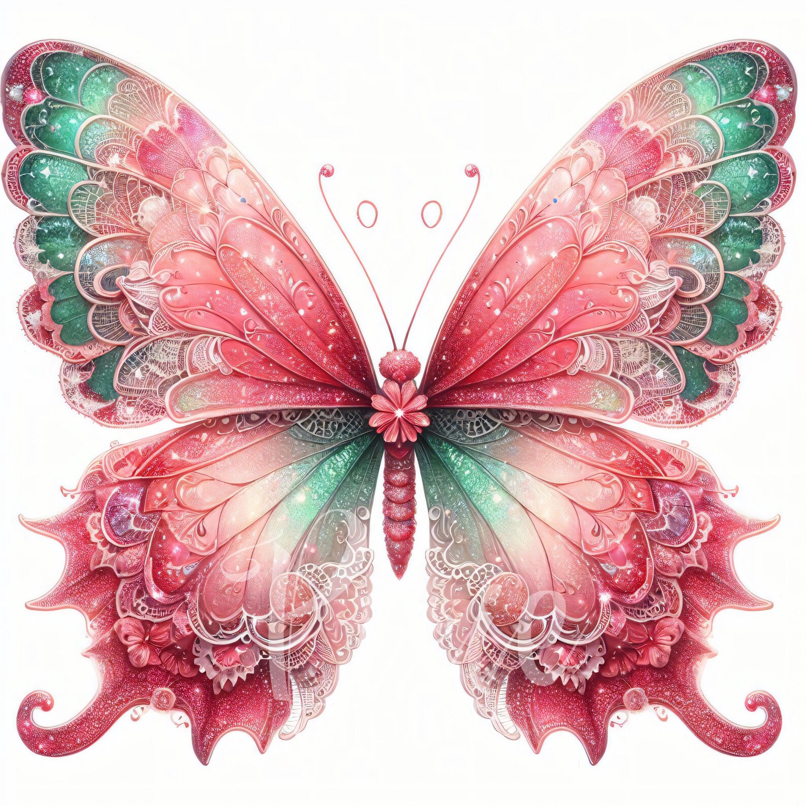 Whimsical Butterfly Clipart | Set of 10 High Quality 300DPI JPG ...